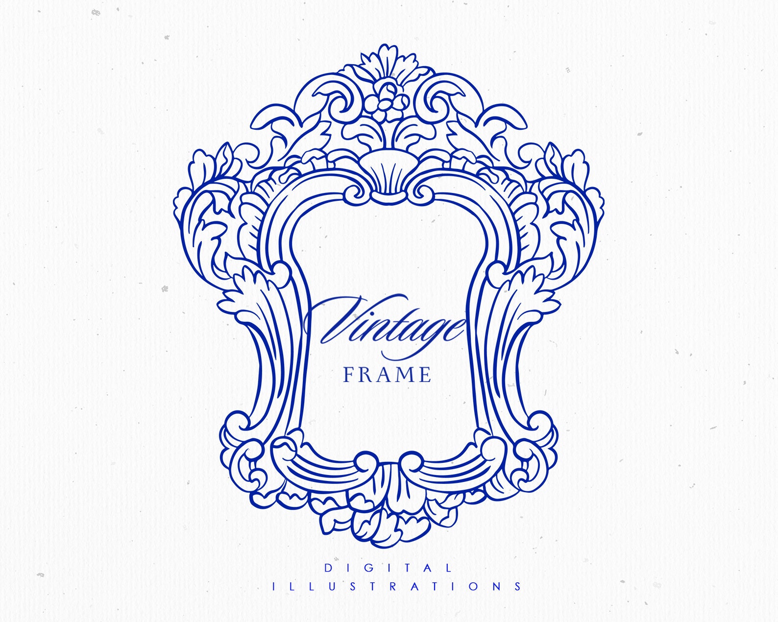 Baroque Vintage Frame SVG Victorian Old Frame Wedding Frame - Etsy