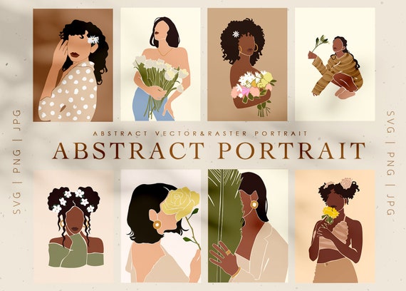 Black Woman Faceless Portraits SVG Curly Afro Hair Woman - Etsy