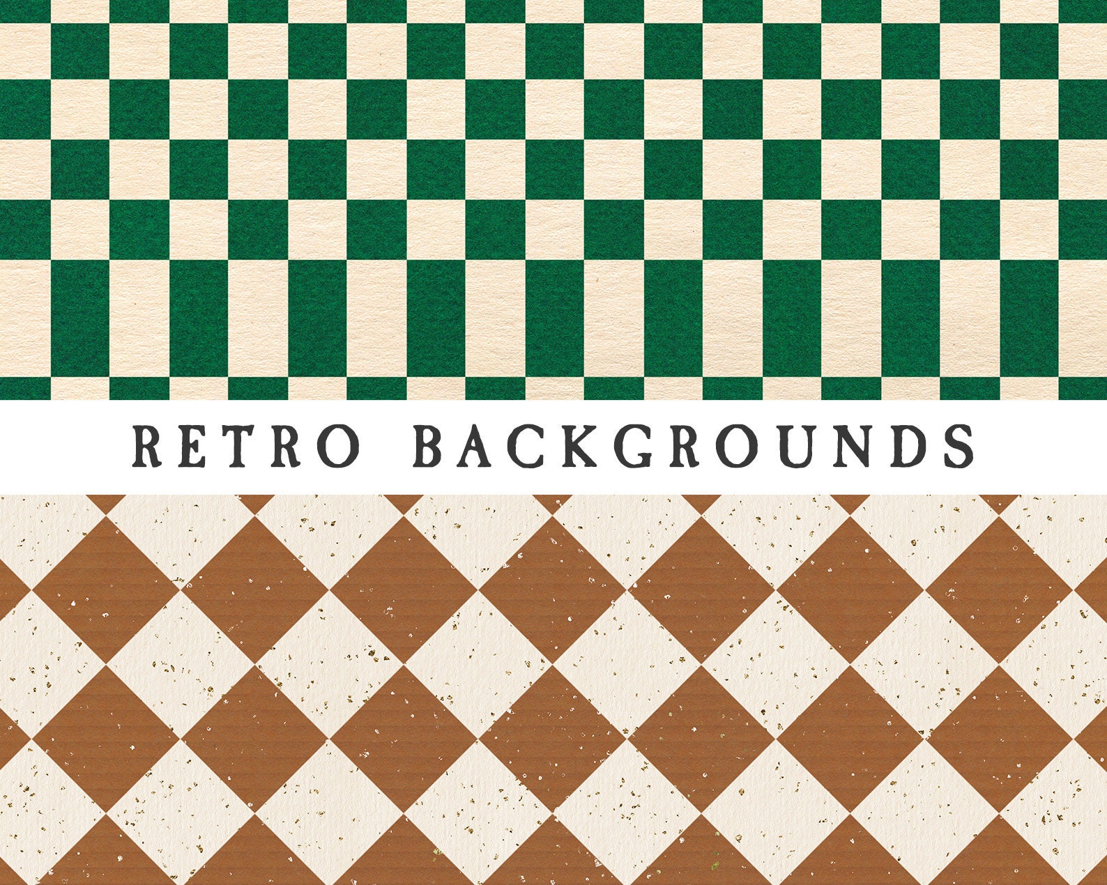 Checkered Hippie Retro Paper Groovy Checker Patterns Retro - Etsy