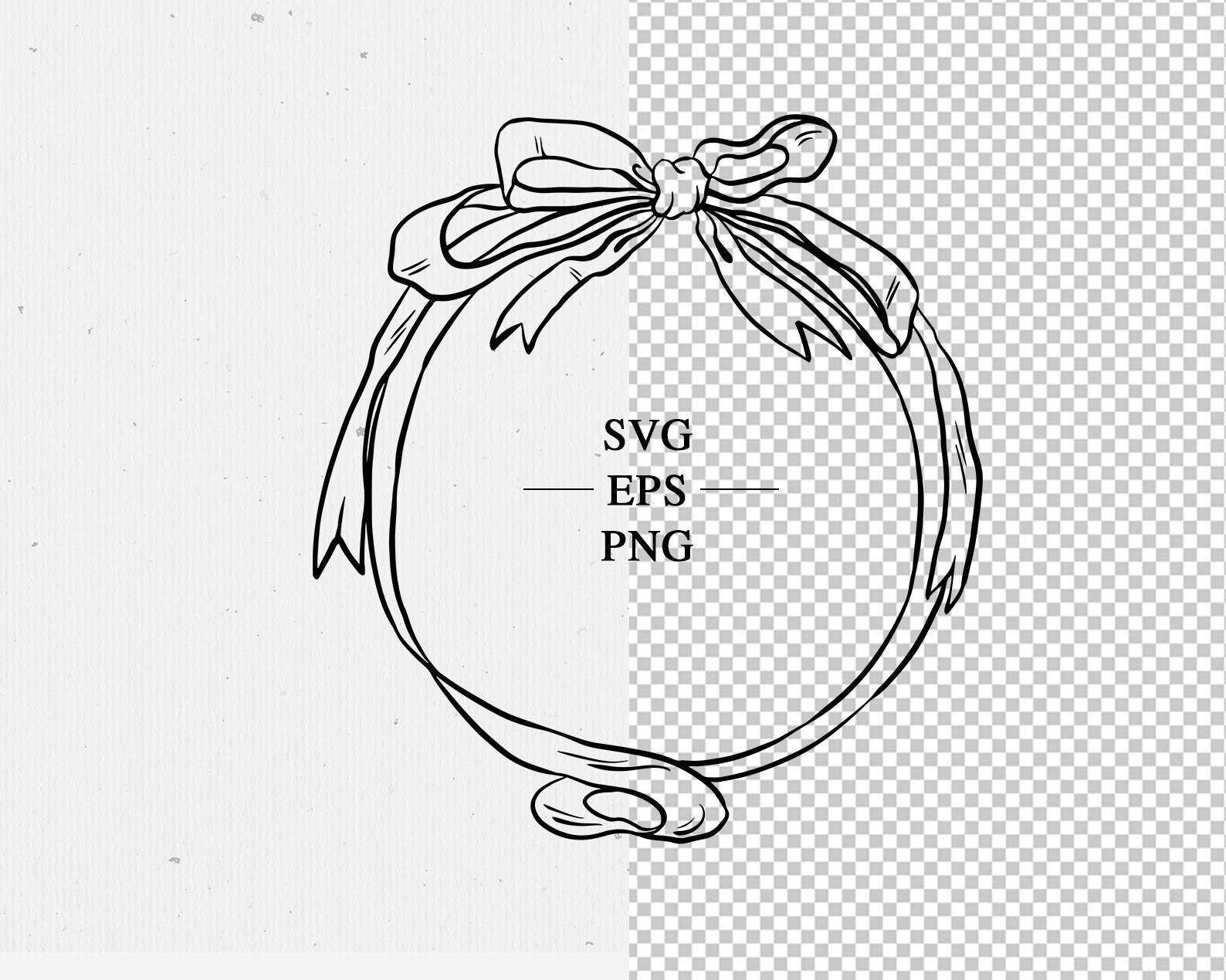 Baroque Vintage Frame Eps Svg Border Monogram Clipart Ribbon Wedding ...