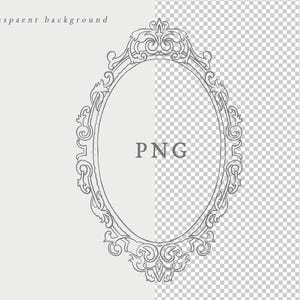 5 Vintage Baroque Frames SVG - Wedding Monogram Frame - Chinoiserie ...