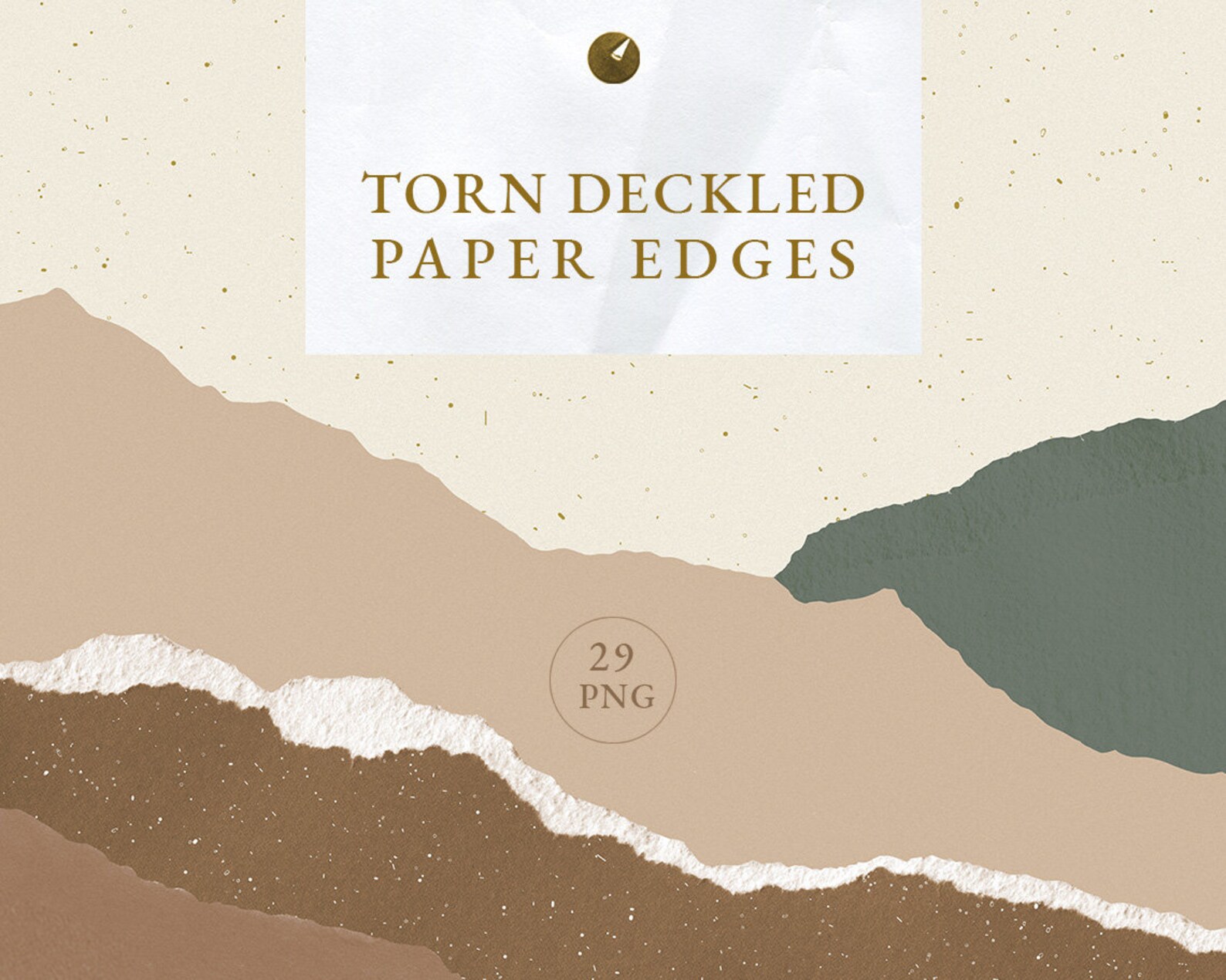 Torn Edges, Deckled Rough Paper Tears, Collage PNG Clipart, Old ...
