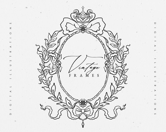 Rustic Wedding Border Clipart