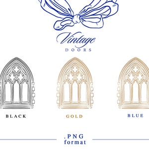 Vintage Windows SVG EPS PNG Wedding Invitation Baroque Victorian Decor ...