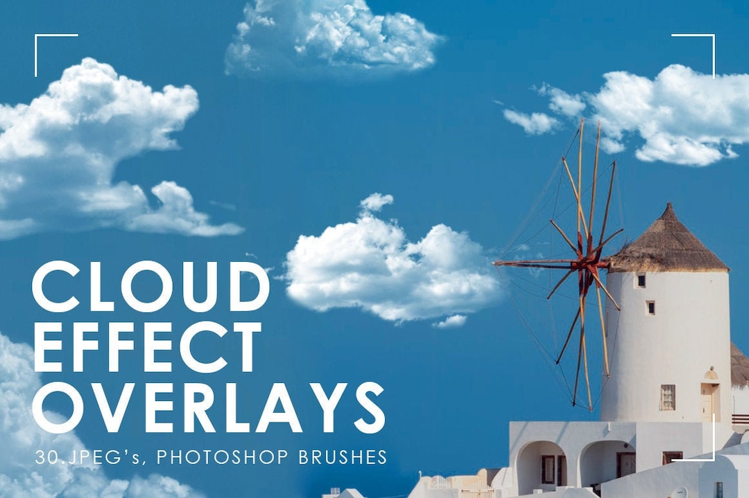 Realistic Cloudy Photo Overlays Photoshop Overlays Cloudy Effect ...