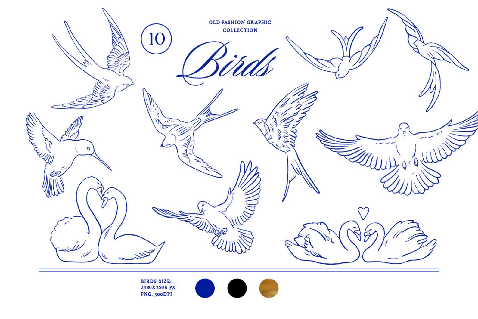 10 Line Art Birds Collection - Bird Svg, Minimalist Bird, Bird Wall Art ...