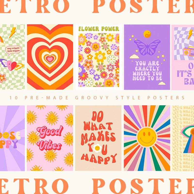 Retro Print - Etsy