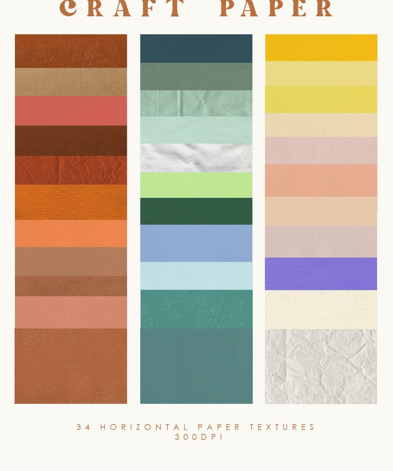 Retro Digital Paper Hippie 60s 70s Abstract Landscape Texture - Etsy