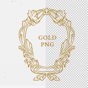 Vintage Crest Frame SVG, Baroque Line Art Crest Frame, Wedding Family ...