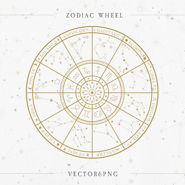 Zodiac Wheel - Etsy