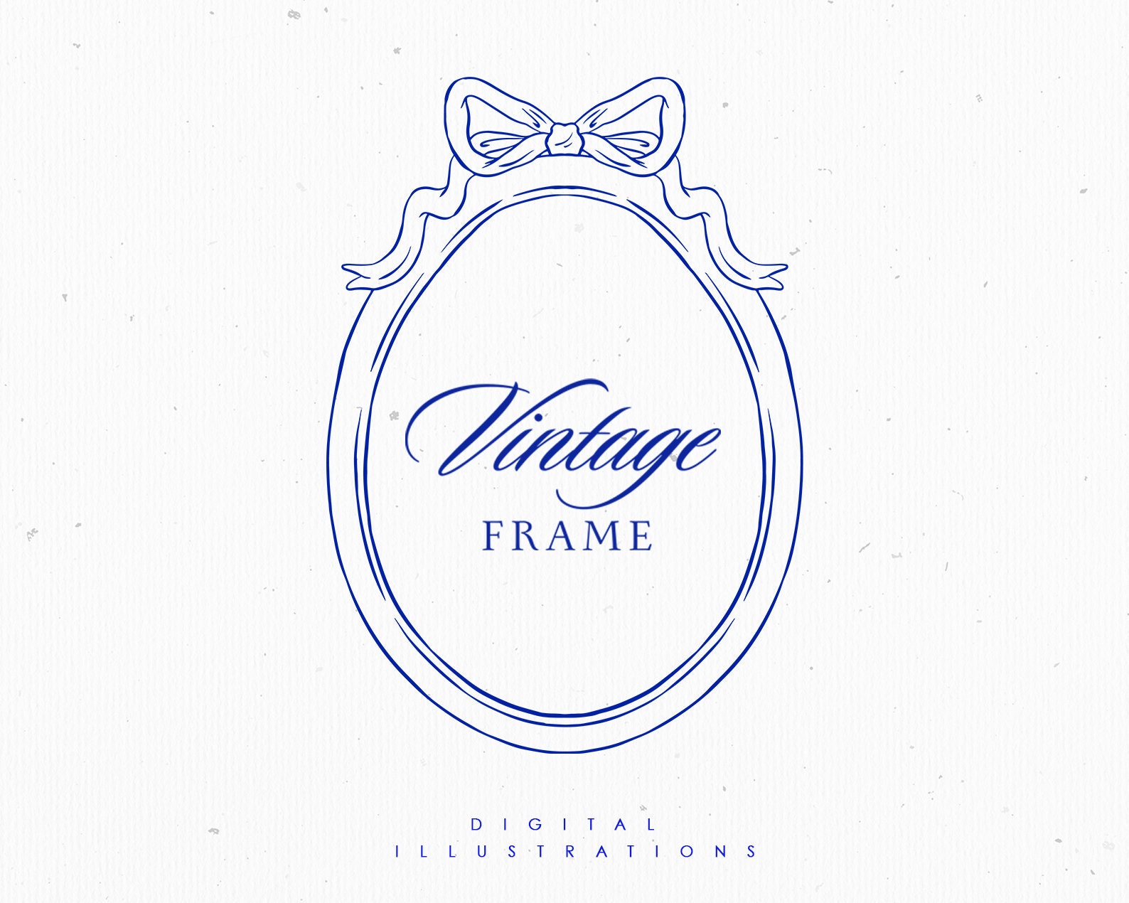 Baroque Vintage Frame EPS SVG Border Monogram Clipart Ribbon - Etsy