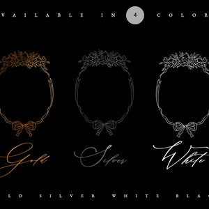 Vintage Antique Vector EPS Floral Frames Set Line Art Victorian Wedding ...