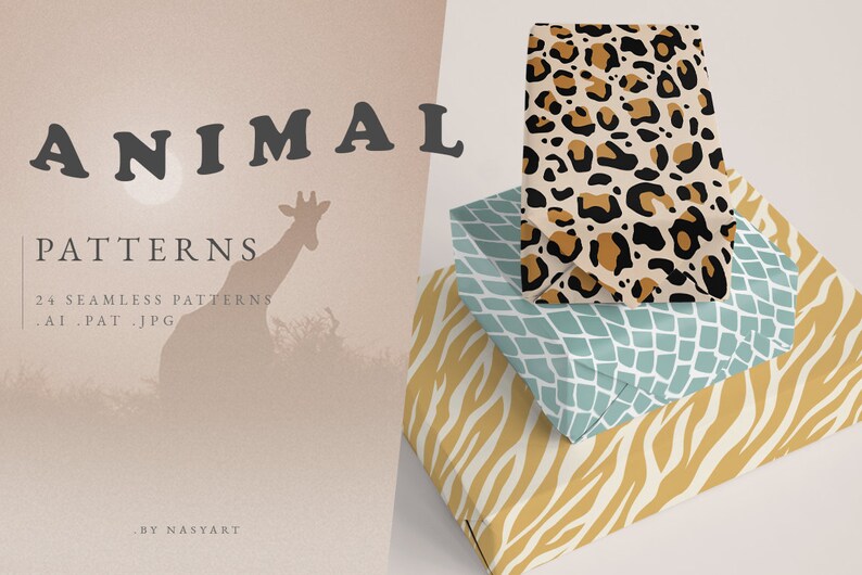 Animal Skin Pattern Cheetah, Leopard, Tiger, Zebra, Snake, Cow, Peacock ...