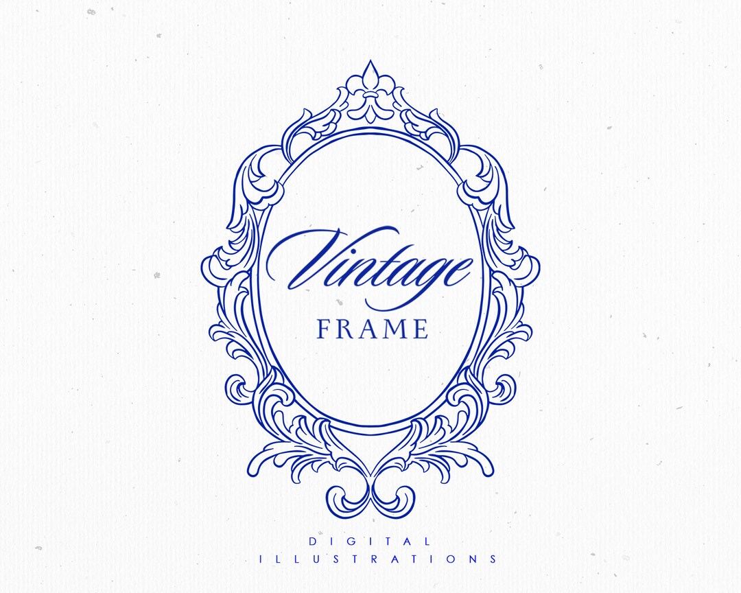 Baroque Vintage Frame SVG, Victorian Old Frame, Wedding Frame - Etsy
