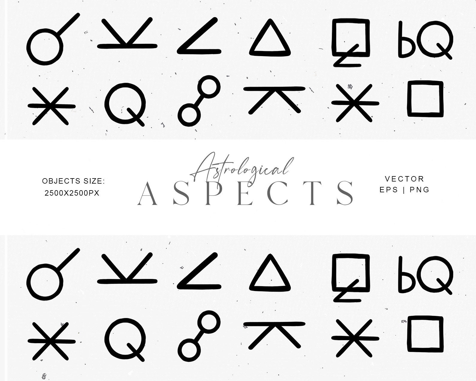 Astrological Zodiac Aspects Moon Phases Planet Zodiac Signs - Etsy