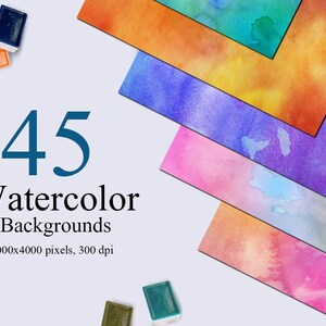 Digital Paper Bundle Watercolor Scrapbooking Commercial Use - Etsy