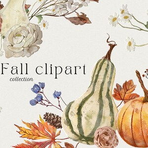 Autumn Fall Watercolor Flowers Pumpkin Leaves, Autumn Frame Wreaths ...