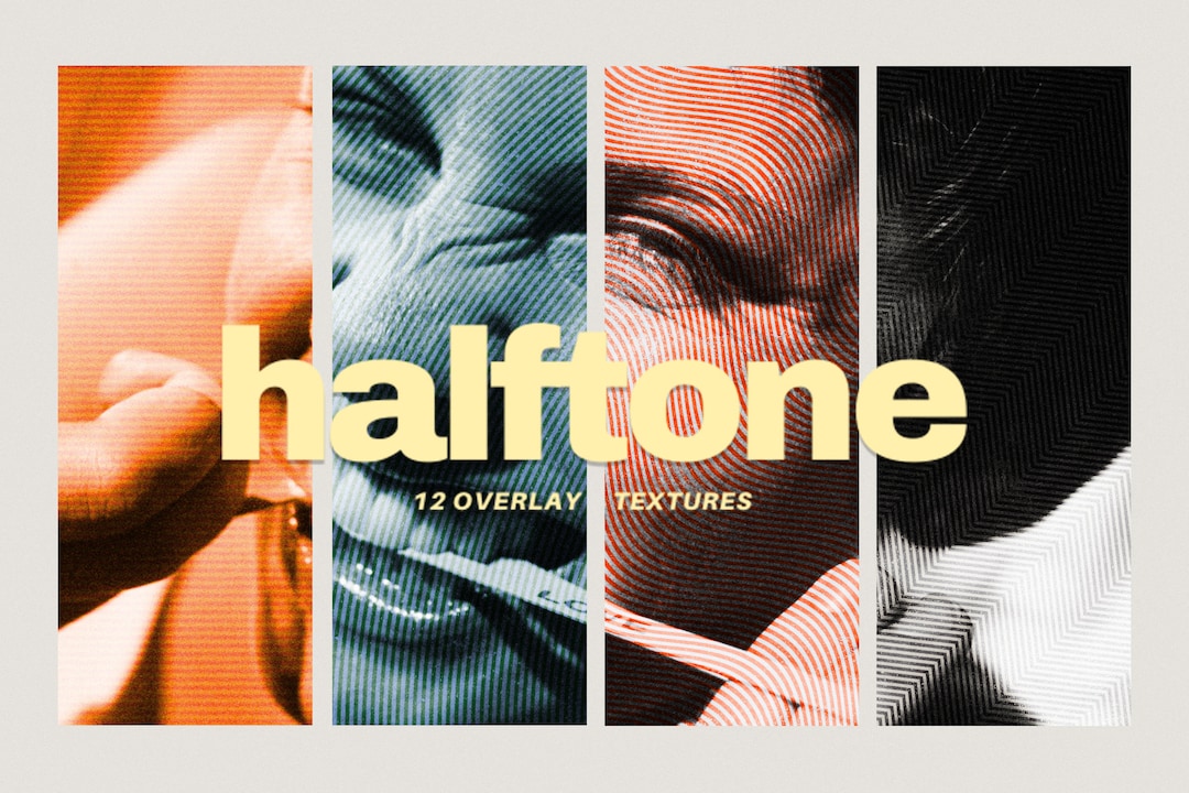 Halftone Retro Overlay, Retro Background, Film Skretched Texture ...