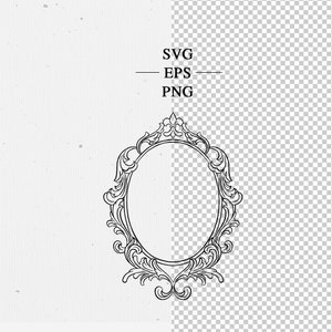 Baroque Vintage Frame SVG, Victorian Old Frame, Wedding Frame - Etsy