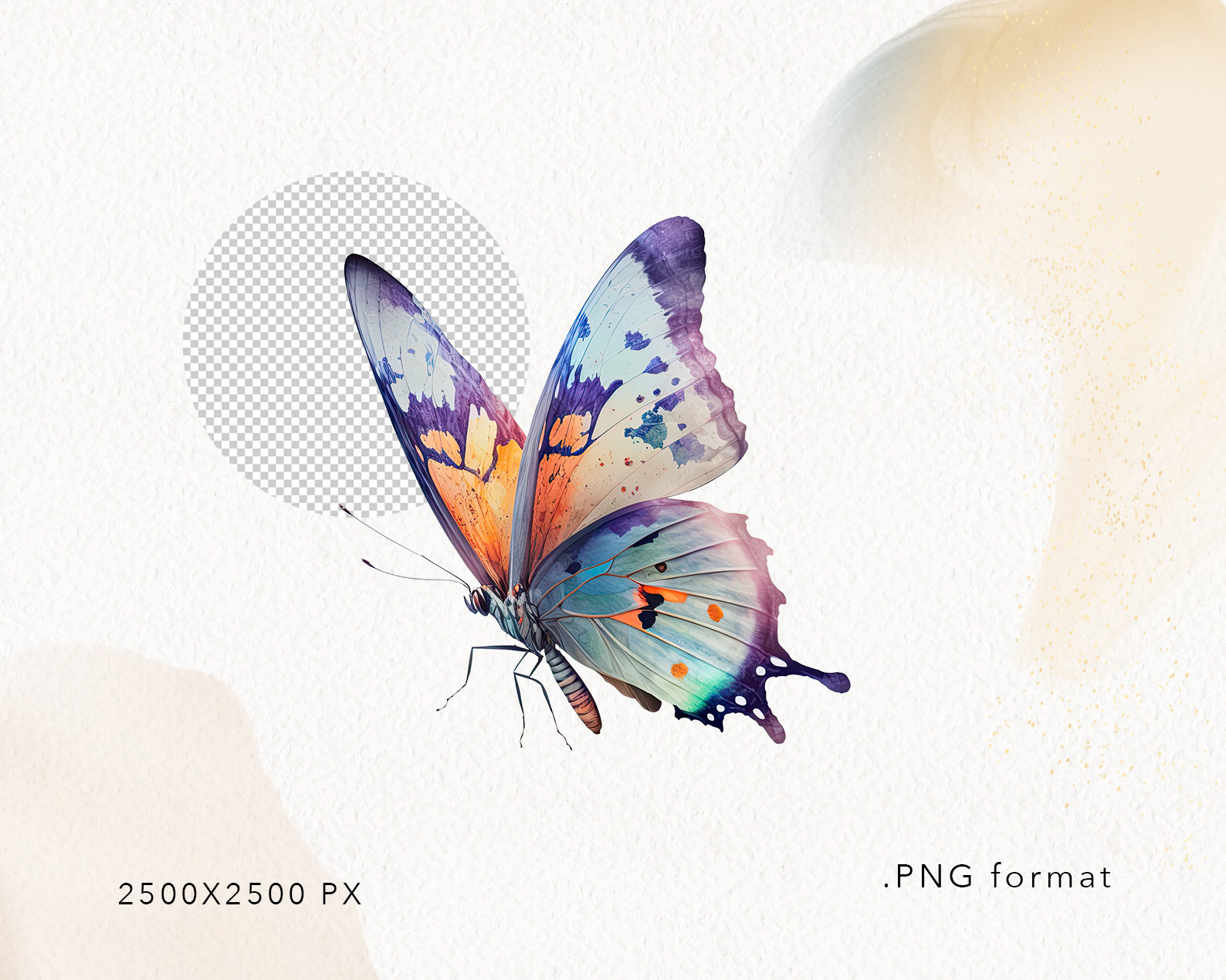 Watercolor Butterfly Clipart PNG Vintage Butterflies - Etsy
