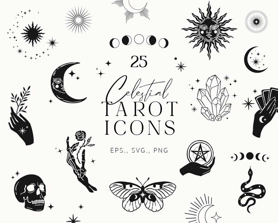 Celestial Vector SVG Icons, Cricut Minimalistic Stars, Logo Sparkle Sun ...