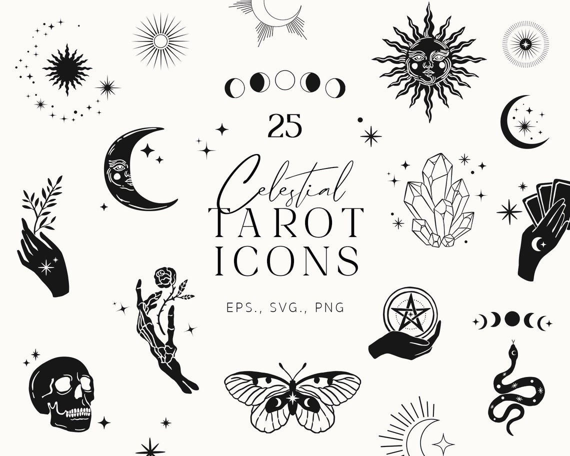 Celestial Vector SVG Icons, Cricut Minimalistic Stars, Logo Sparkle Sun ...