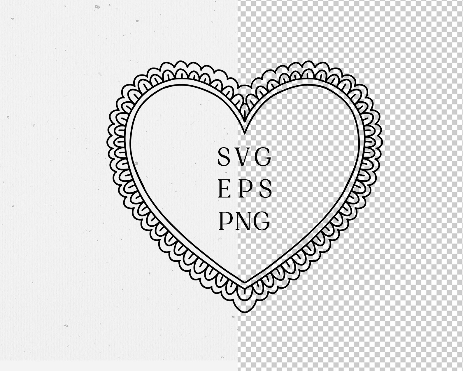 Heart Frame SVG Love Wreath SVG Cricut Valentine's Day Heart Frame ...
