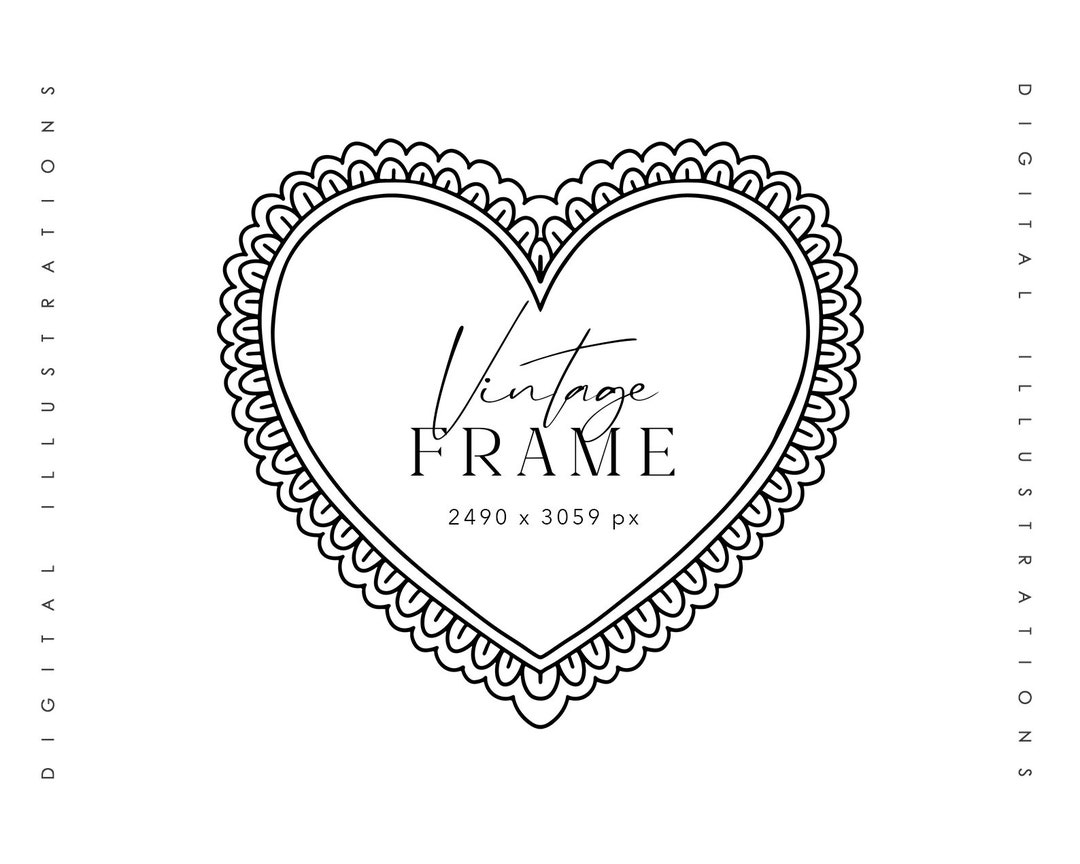 Heart Frame SVG - Love Wreath SVG Cricut - Valentine's Day Heart Frame ...