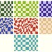 Checkered Hippie Retro Paper Groovy Checker Patterns Retro - Etsy