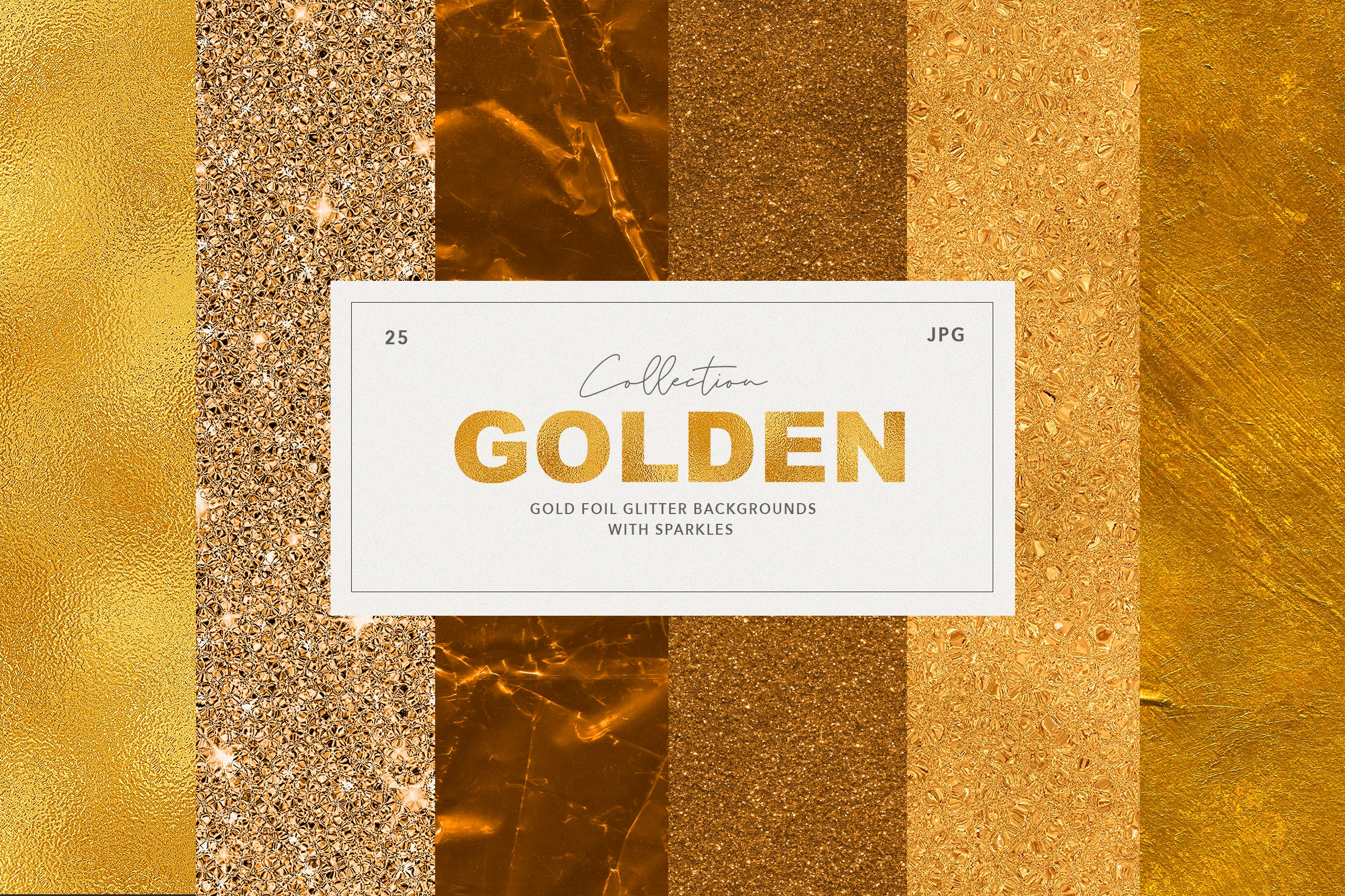 Gold Foil Luxury Glitter Texture Solid Gold Metallic Ombre - Etsy