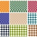 Checkered Hippie Retro Paper Groovy Checker Patterns Retro - Etsy
