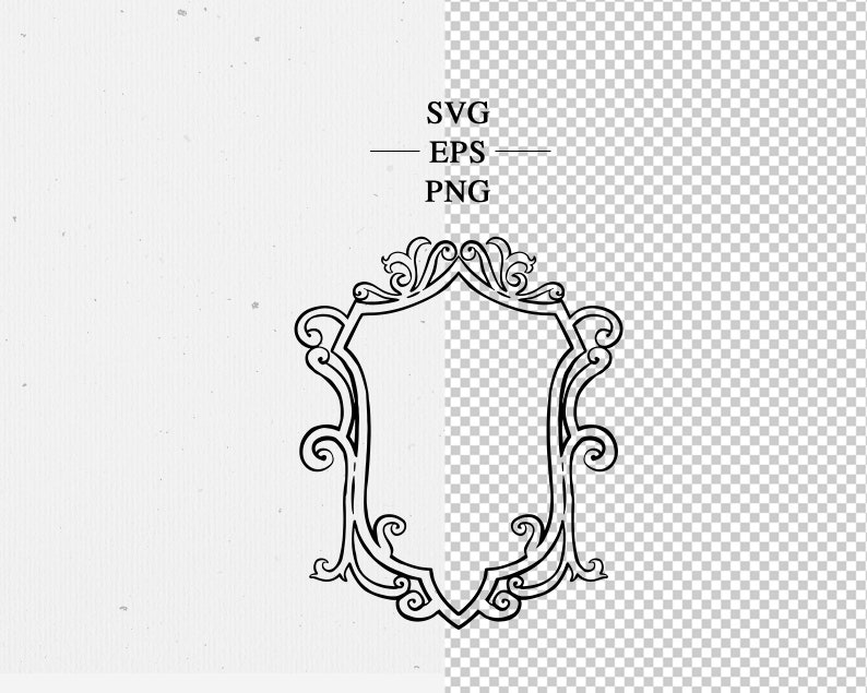 Baroque Vintage Frame SVG Victorian Old Frame Wedding Frame - Etsy