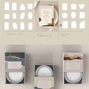 Abstract Mountain Landscapes Torn Deckled Edges Paper Ripped Collage ...