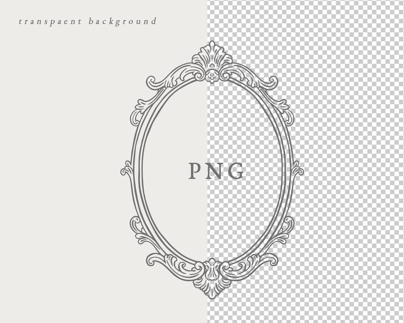 Vintage Crest Oval Frame SVG, Baroque Wedding Frame, Monogram SVG ...
