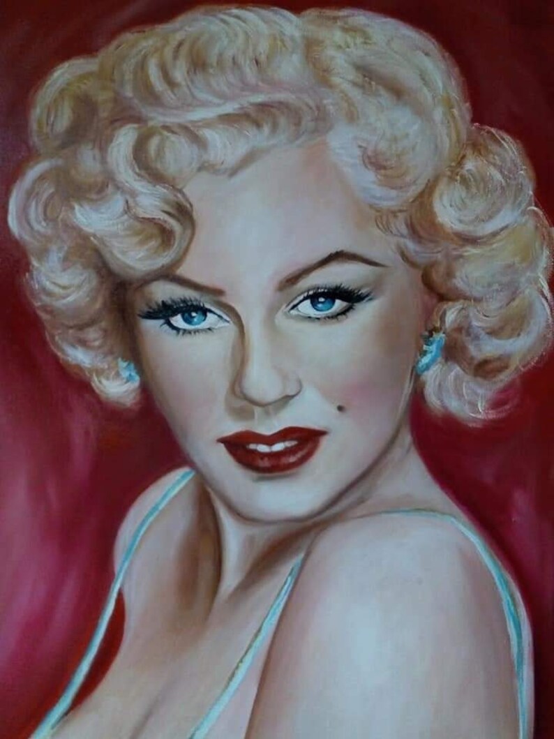 Marilyn Monroe Portrait Painting - Etsy