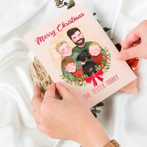 Personalized Christmas Card Multi Pack Custom Family - Etsy
