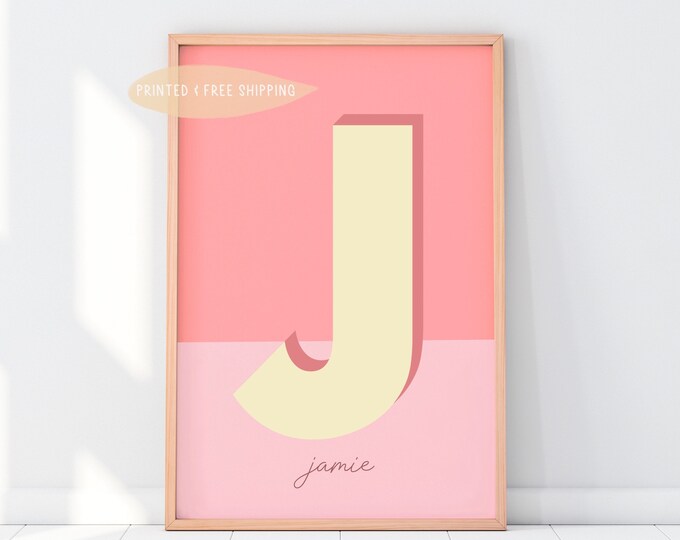 Custom Initial Prints J / Personalized Initial Prints / - Etsy