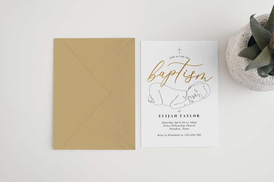 Personalized Baptism Invitation Card Multi Pack Custom - Etsy