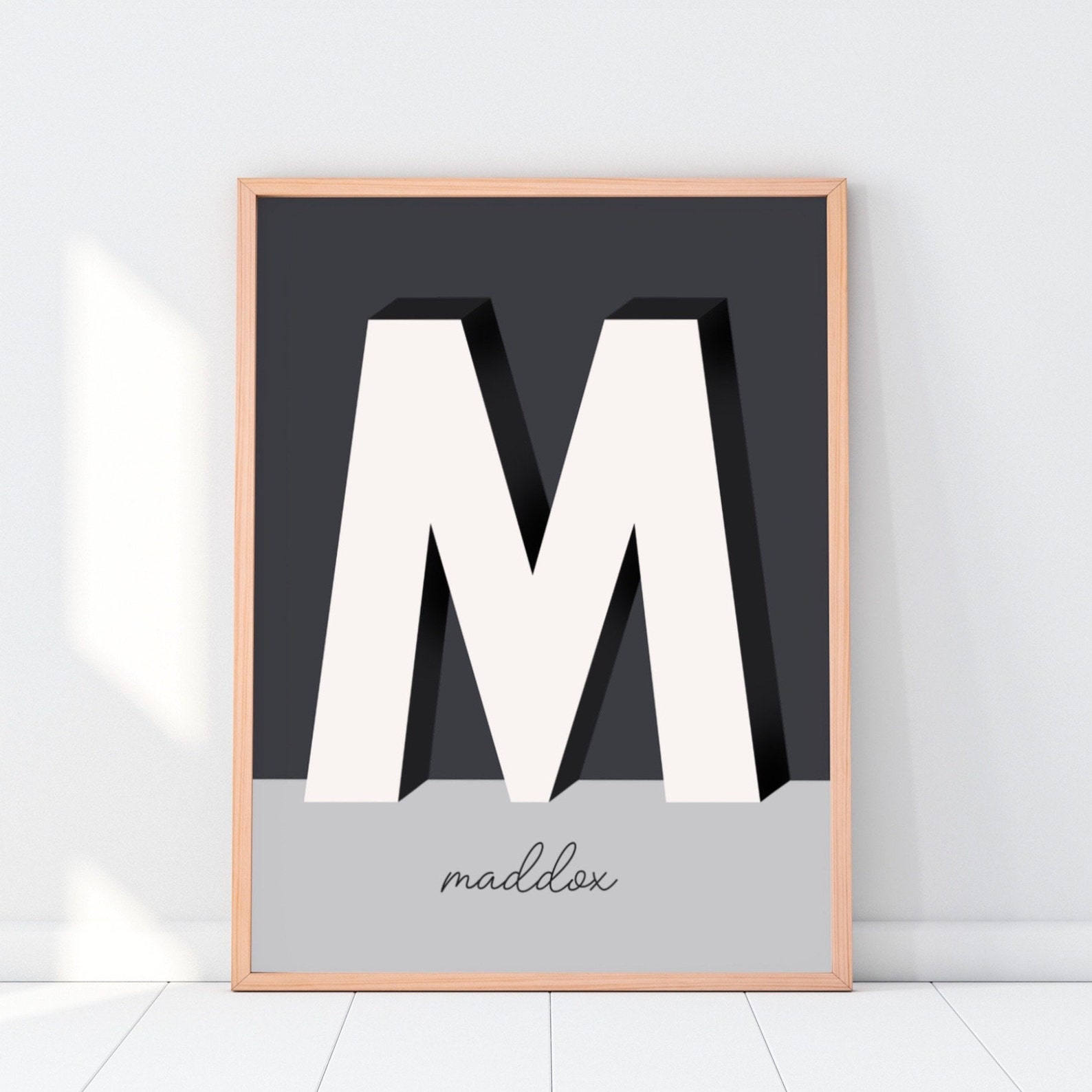 Custom Initial Prints J / Personalized Initial Prints / - Etsy