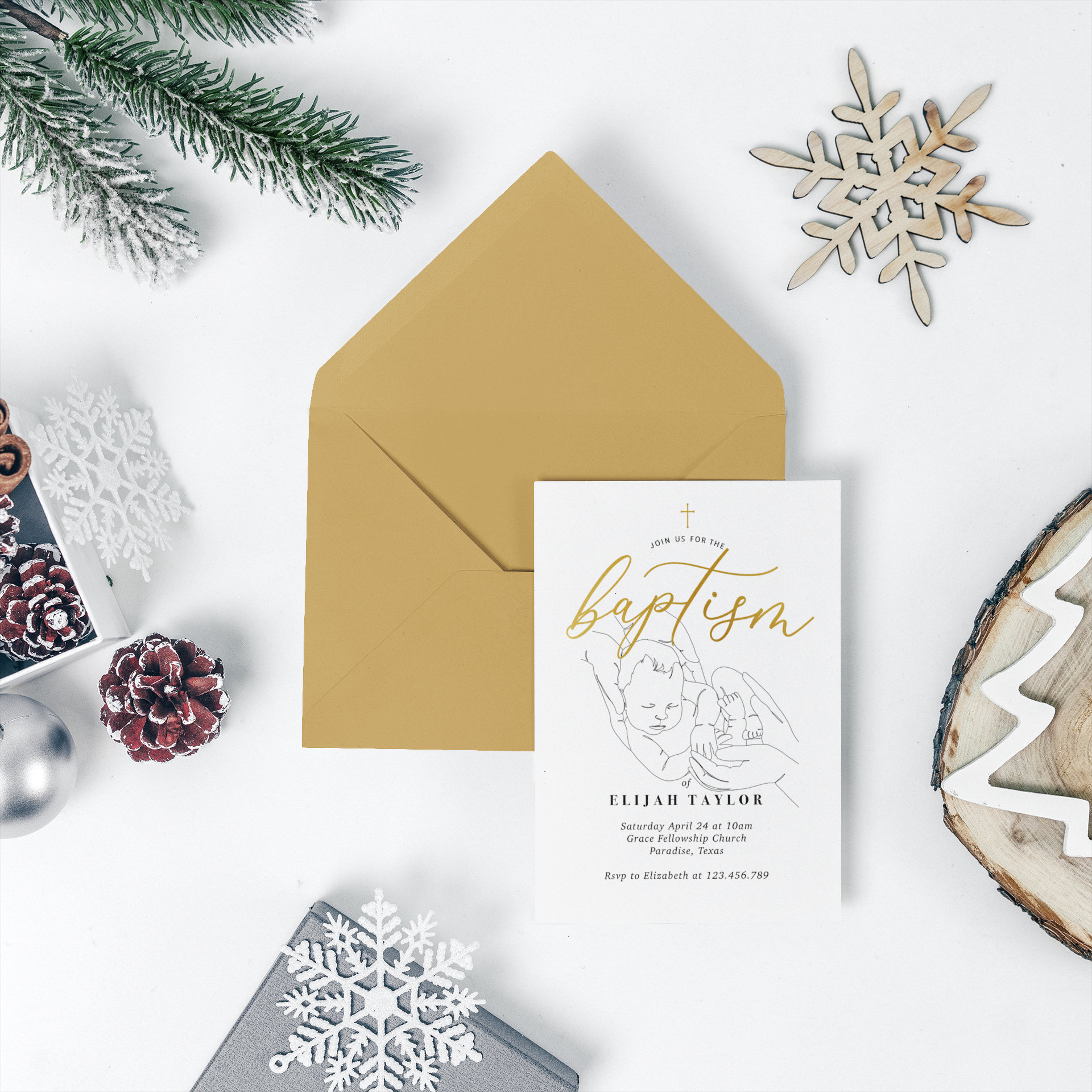 Personalized Baptism Invitation Card Multi Pack Custom - Etsy