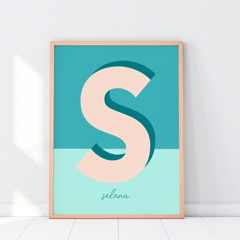 Custom Initial Prints J / Personalized Initial Prints / - Etsy