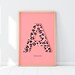 Custom Initial Prints J / Personalized Initial Prints / - Etsy