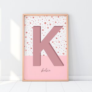 Custom Initial Prints J / Personalized Initial Prints / - Etsy