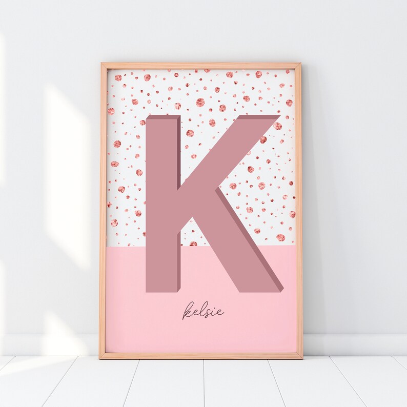 Custom Initial Prints J / Personalized Initial Prints / - Etsy