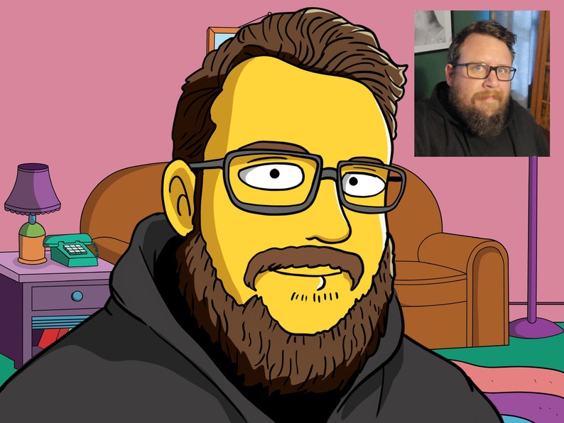 Simpsons / Simpsons Portrait / Custom Simpsons Portrait / | Etsy