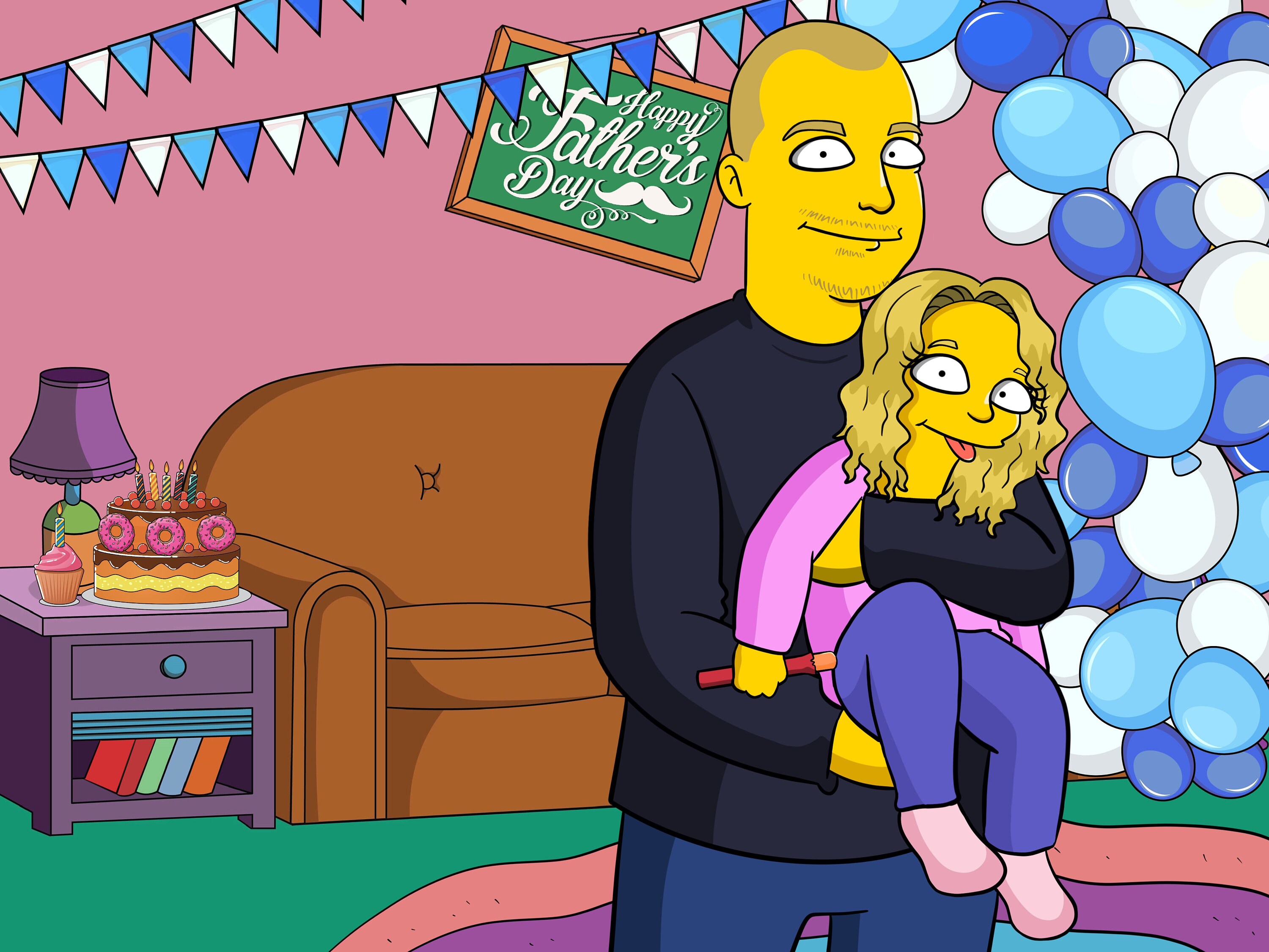 Simpsons / Simpsons Portrait / Custom Simpsons Portrait / | Etsy