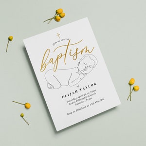Personalized Baptism Invitation Card Multi Pack Custom - Etsy