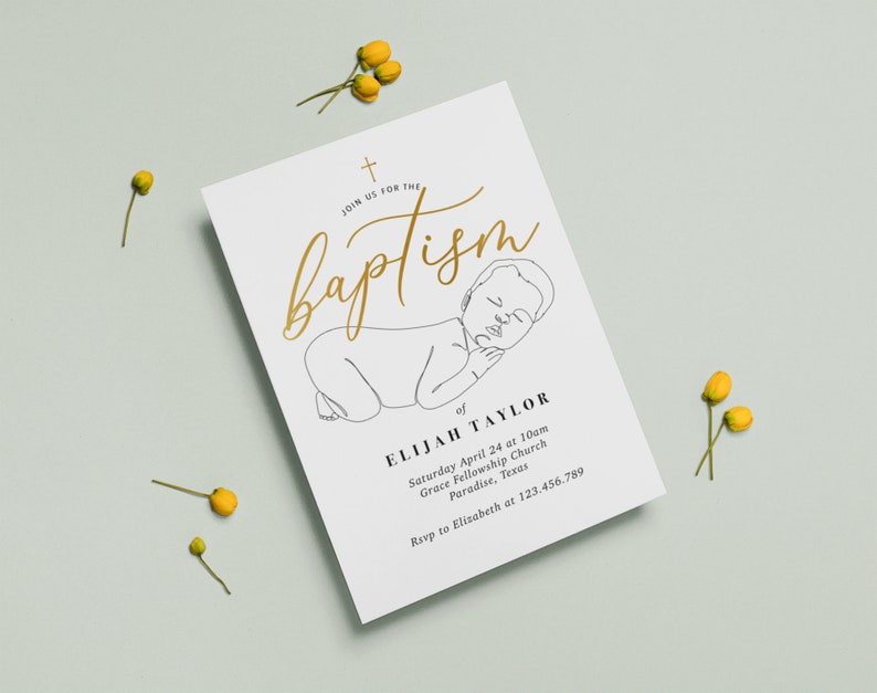 Personalized Baptism Invitation Card Multi Pack Custom - Etsy