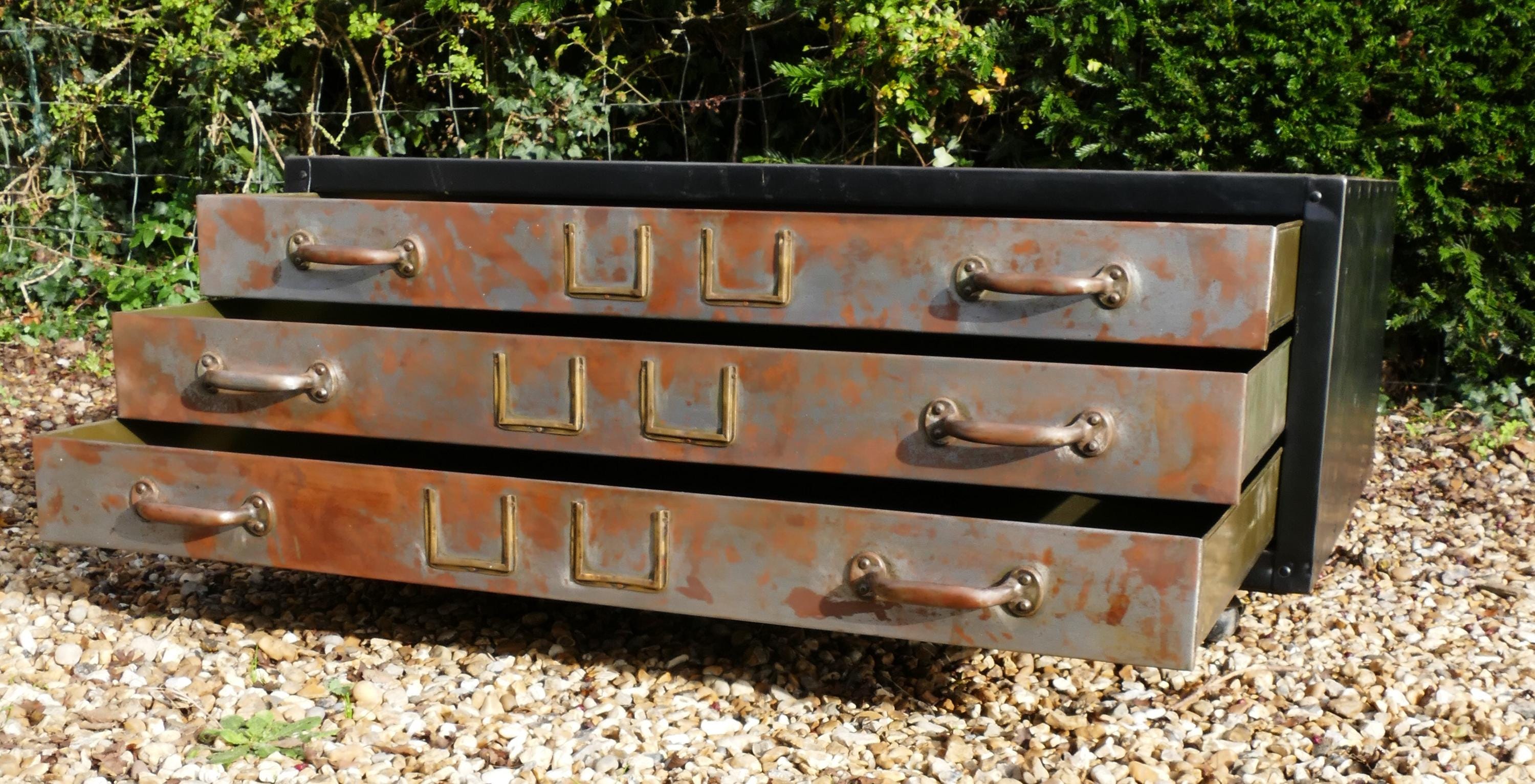 1920's Steel Plan Chest Cabinet - Etsy UK