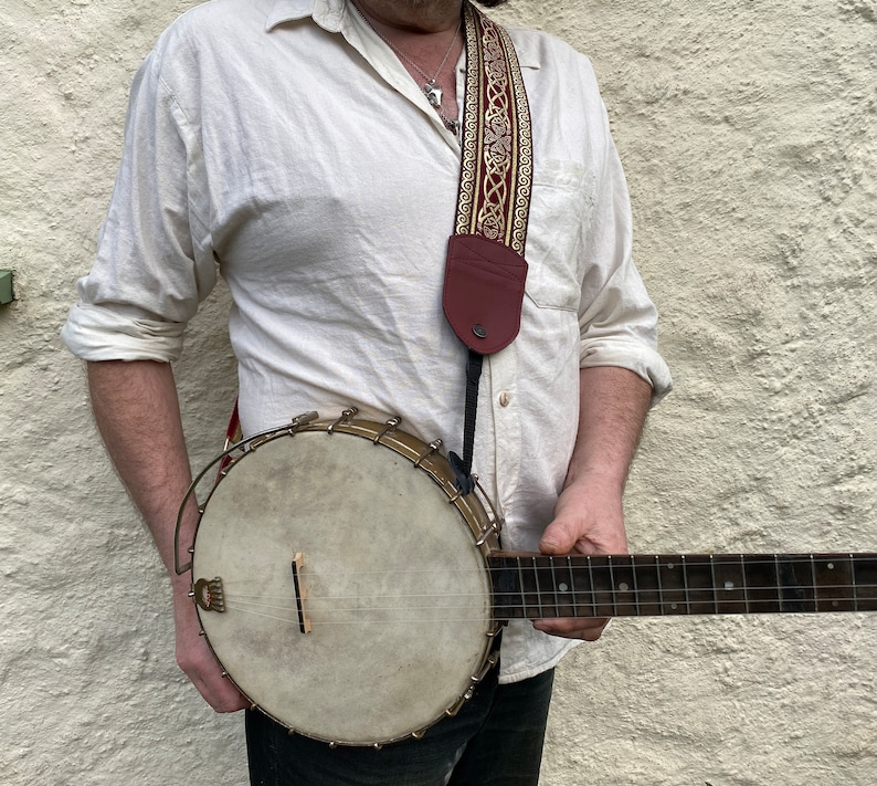Banjo Strap Conversion Kit - Leather or Vegan Leather - Etsy